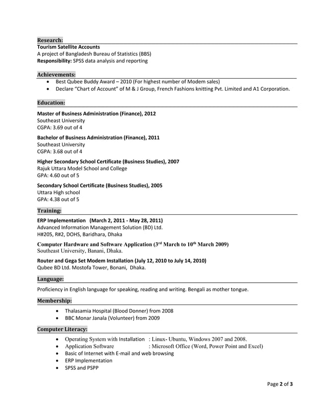 Resume of Nehal | PDF