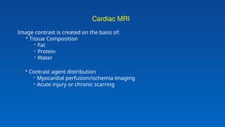 Vasodilator Cardiac MRI Stress Testing (Cardiac Imaging) | PPTX