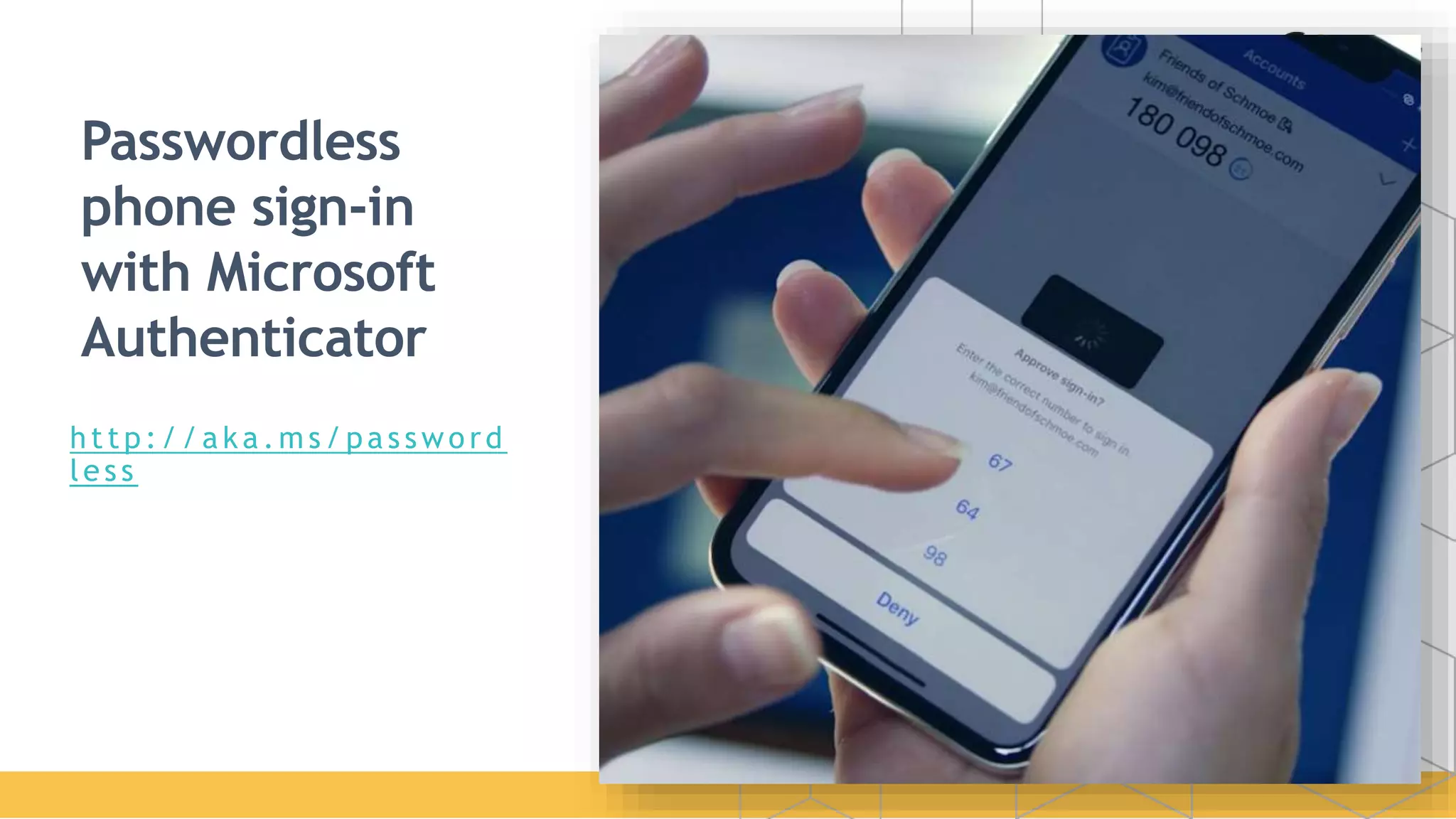Going Passwordless with Microsoft