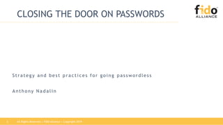 Going Passwordless with Microsoft | PPTX