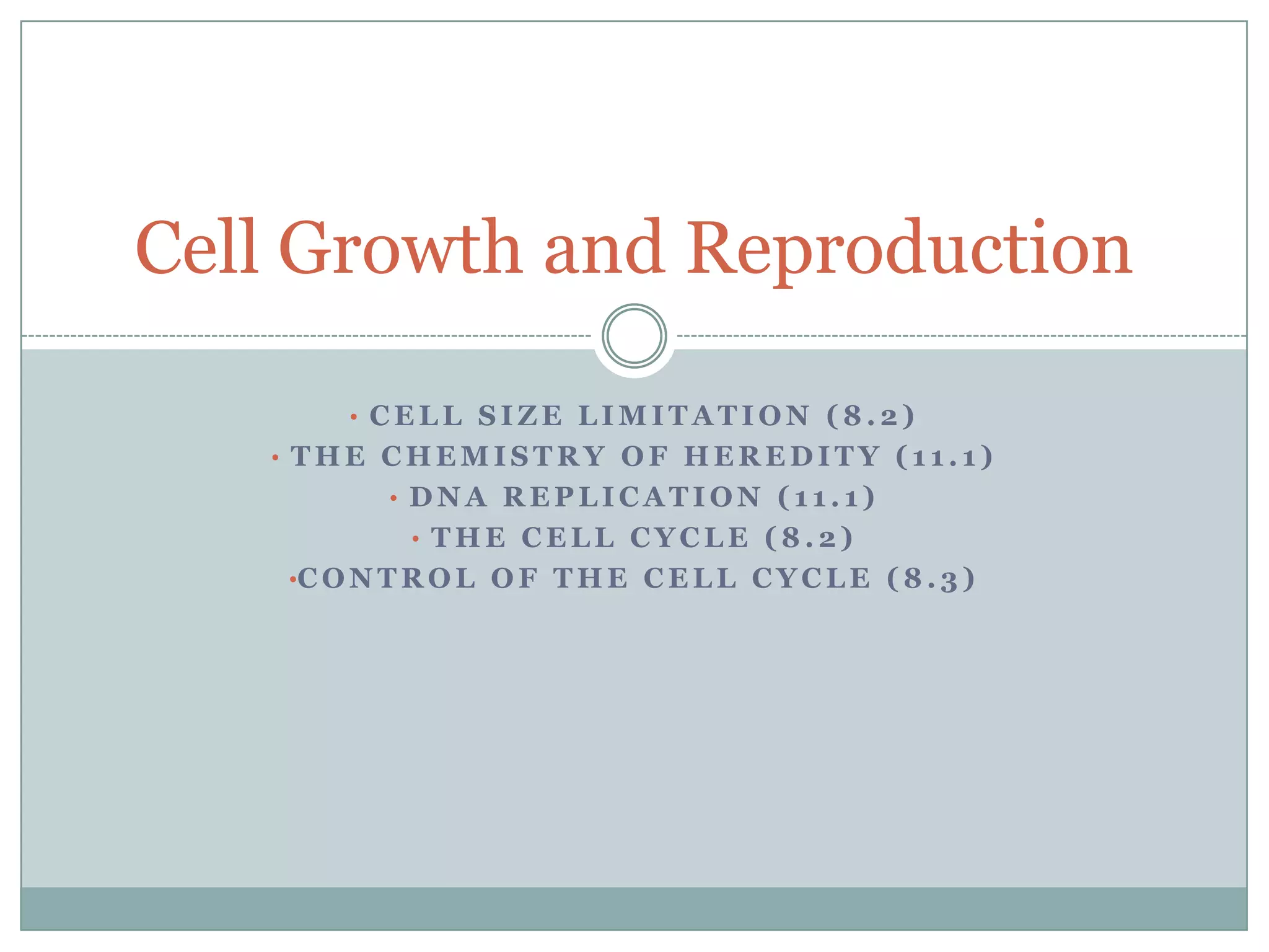 06 cell growth and reproduction | PPTX