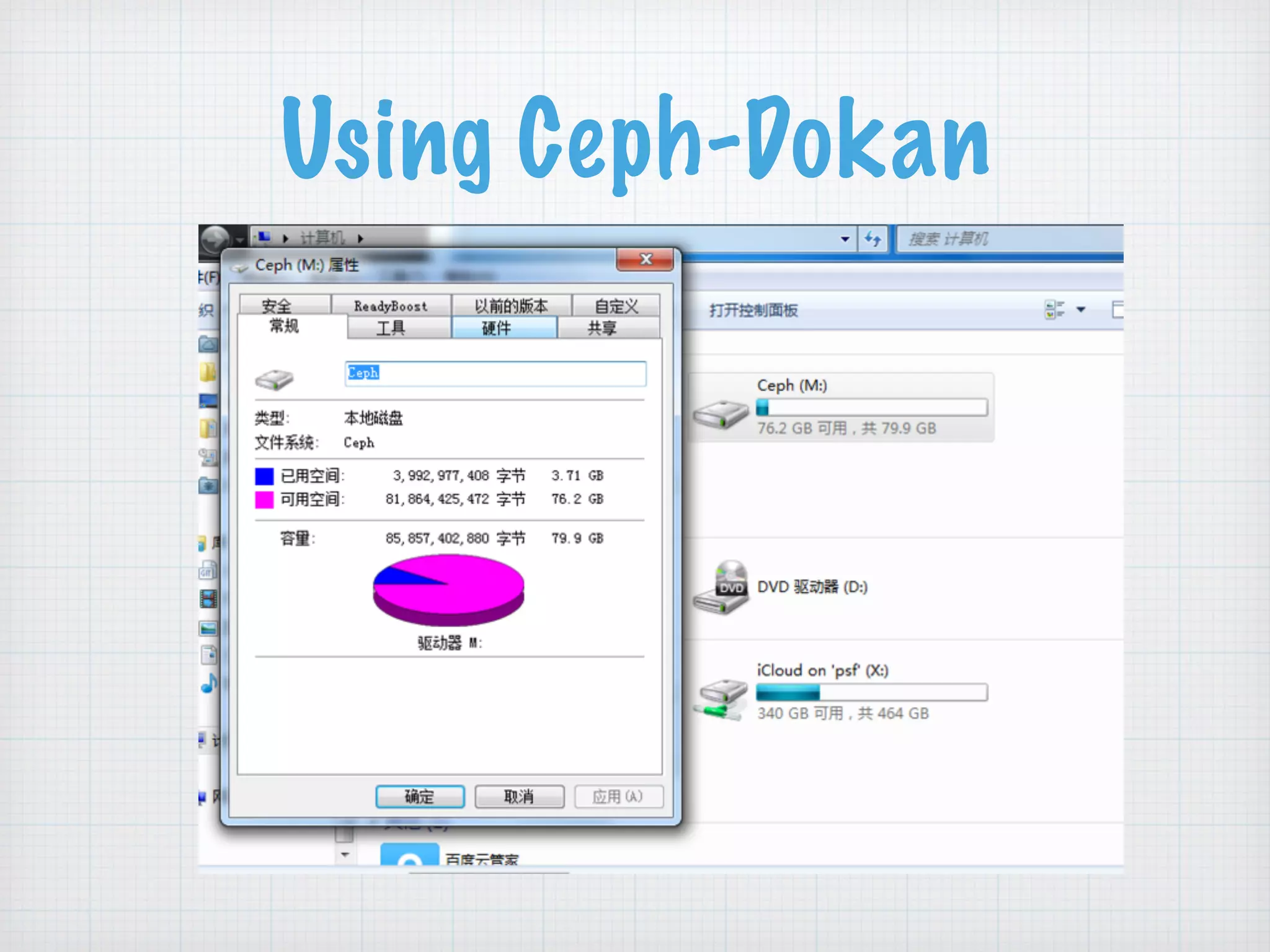 Ceph Day Beijing: Ceph-Dokan: A Native Windows Ceph Client | PDF