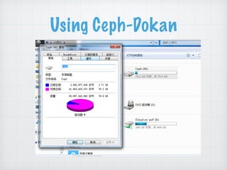 Ceph Day Beijing: Ceph-Dokan: A Native Windows Ceph Client | PDF