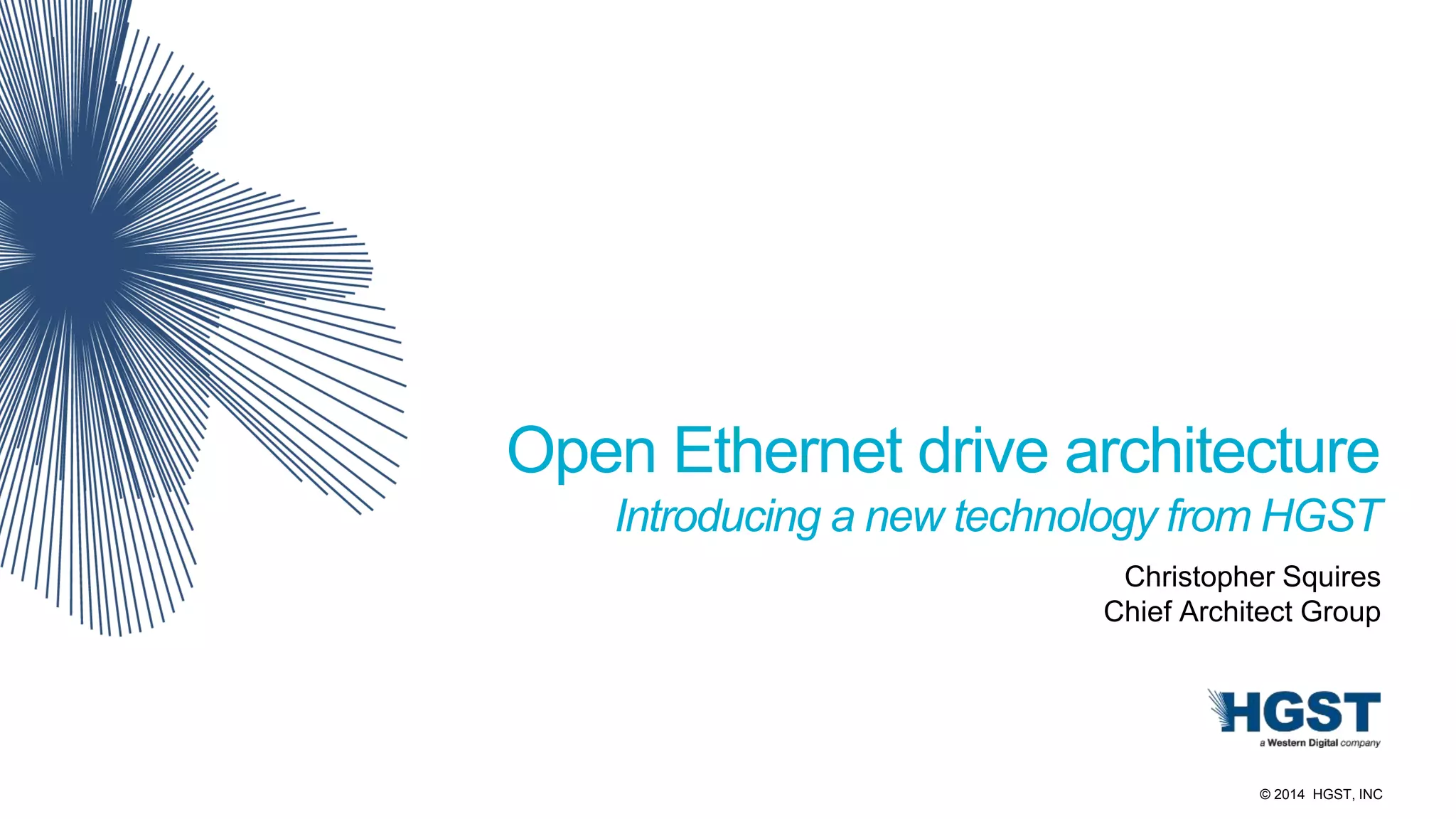 Ceph Day New York 2014: Ceph and the Open Ethernet Drive Architecture | PPT