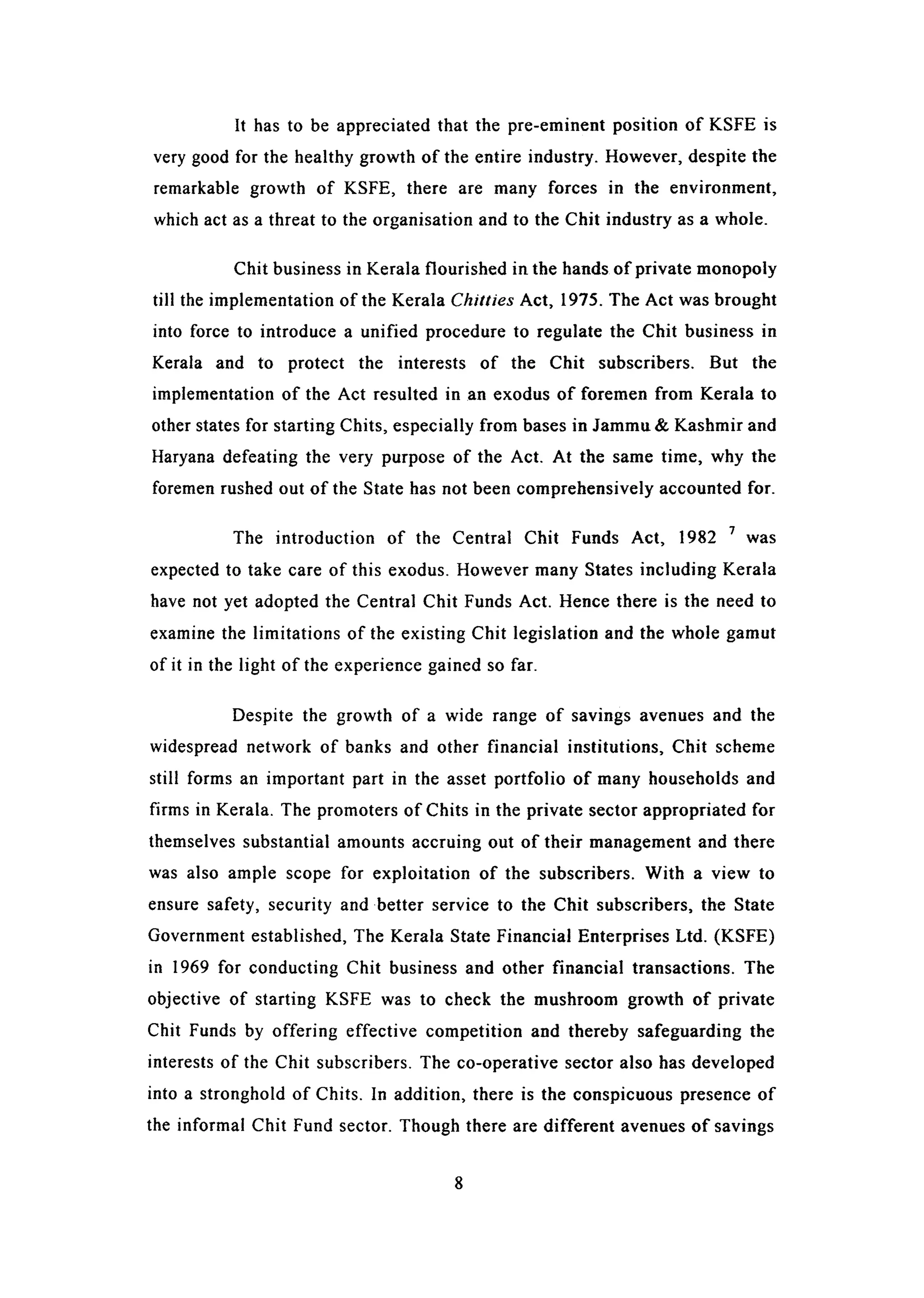 project on chit fund | PDF