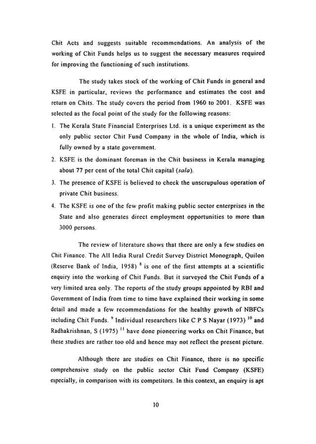 project on chit fund | PDF