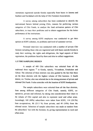 project on chit fund | PDF