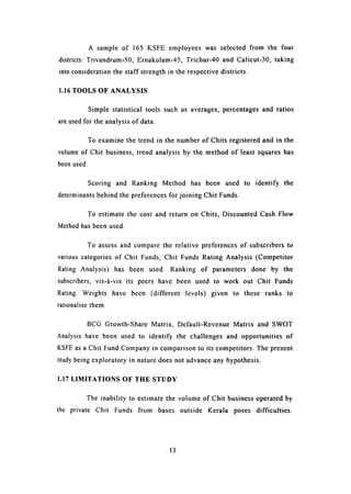 project on chit fund | PDF