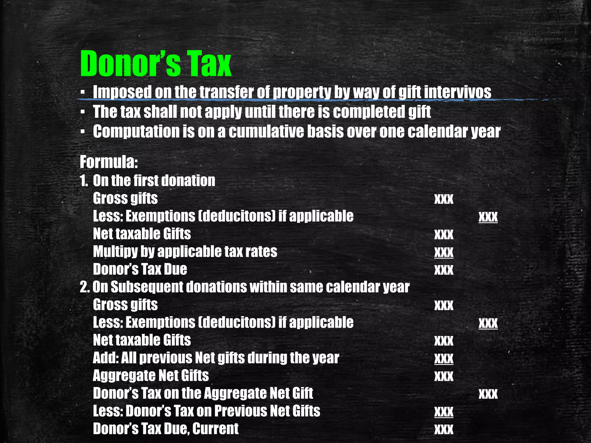 05 chapter 6 donor's tax | PPT