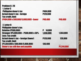 05 chapter 6 donor's tax | PPT