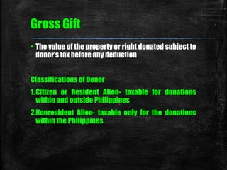 05 chapter 6 donor's tax | PPT
