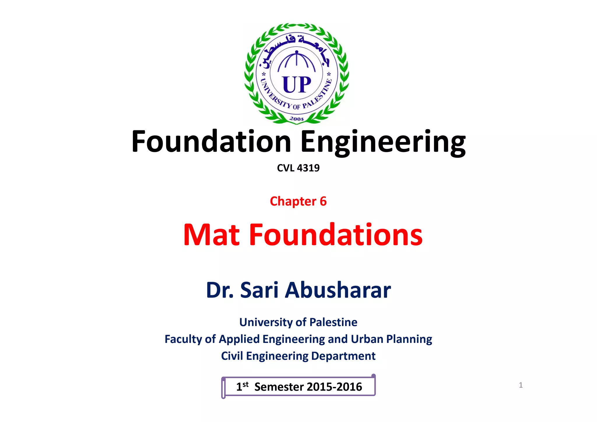 05 chapter 6 mat foundations | PDF