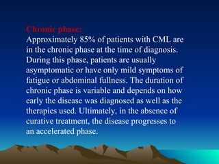 Diagnosis and pathogenesis of Chronic myeloid leukemia | PPT