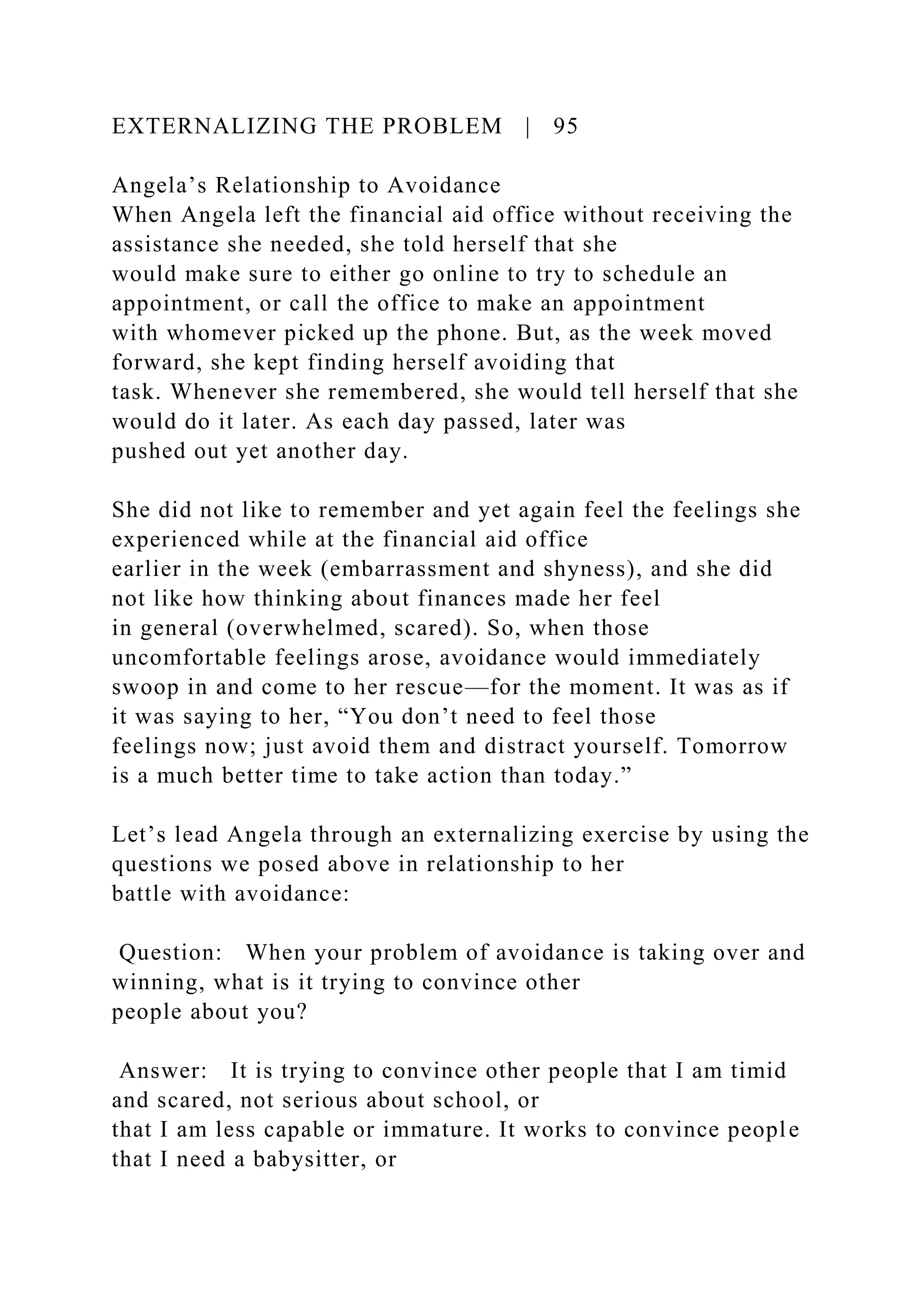 05cognitive reframing and EXTERNALIZING the PROBLEMTh.docx