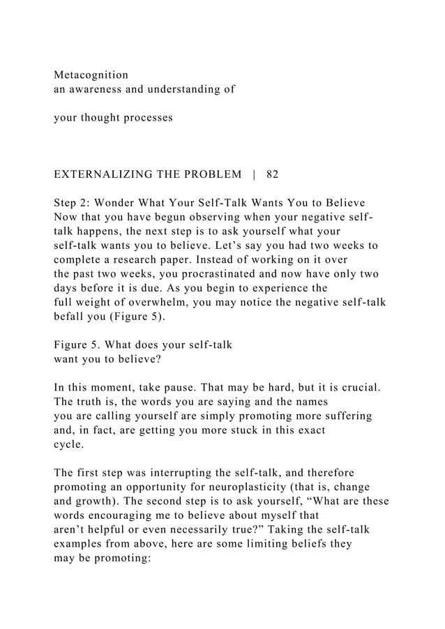 05cognitive reframing and EXTERNALIZING the PROBLEMTh.docx