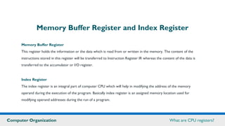 Computer Organization Characteristics and types of Memory Register ...