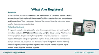 Computer Organization Characteristics and types of Memory Register ...