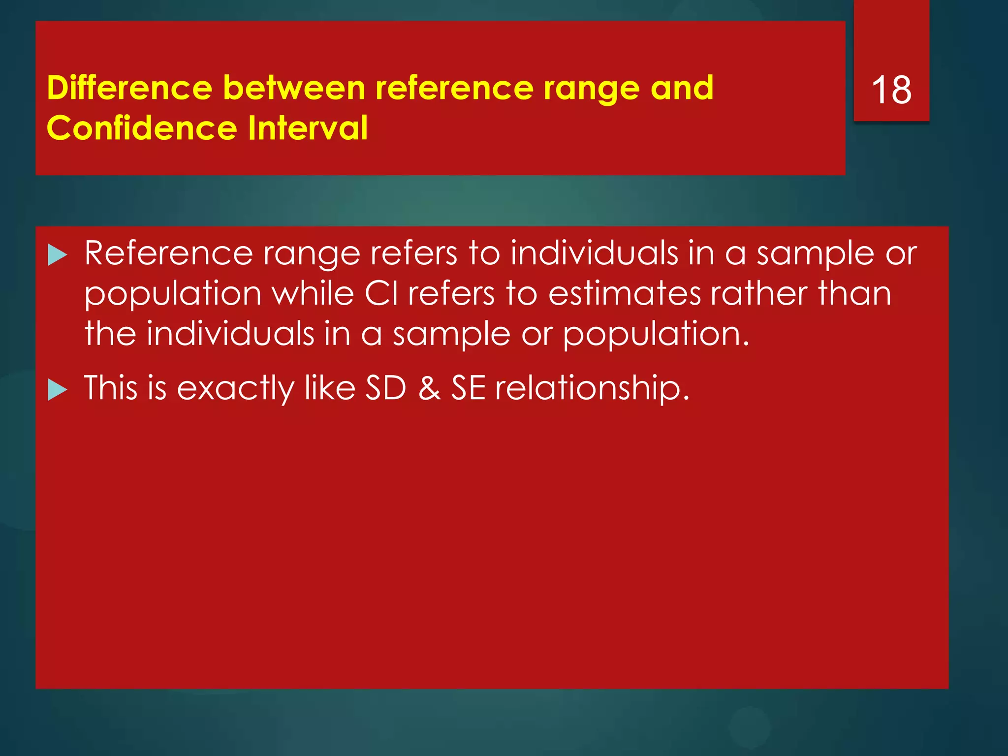05 confidence interval & probability statements | PPTX