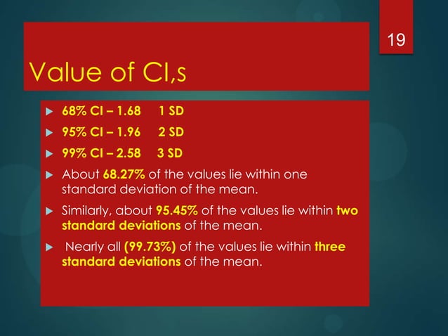 05 confidence interval & probability statements | PPTX