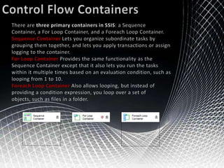 05 SSIS Control Flow | PPT
