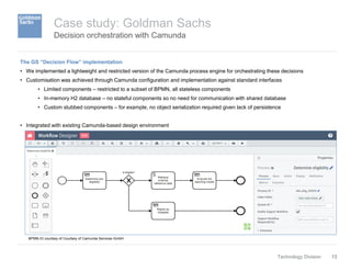 CamundaCon 2018: A Global Workflow Infrastructure (Goldman Sachs) | PPT