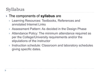 05 course design implementation phase | PPT