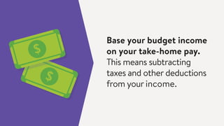 Budgeting Basics - It's a Money Thing | PDF
