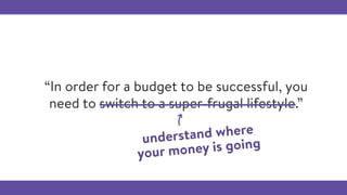 Budgeting Basics - It's a Money Thing | PDF
