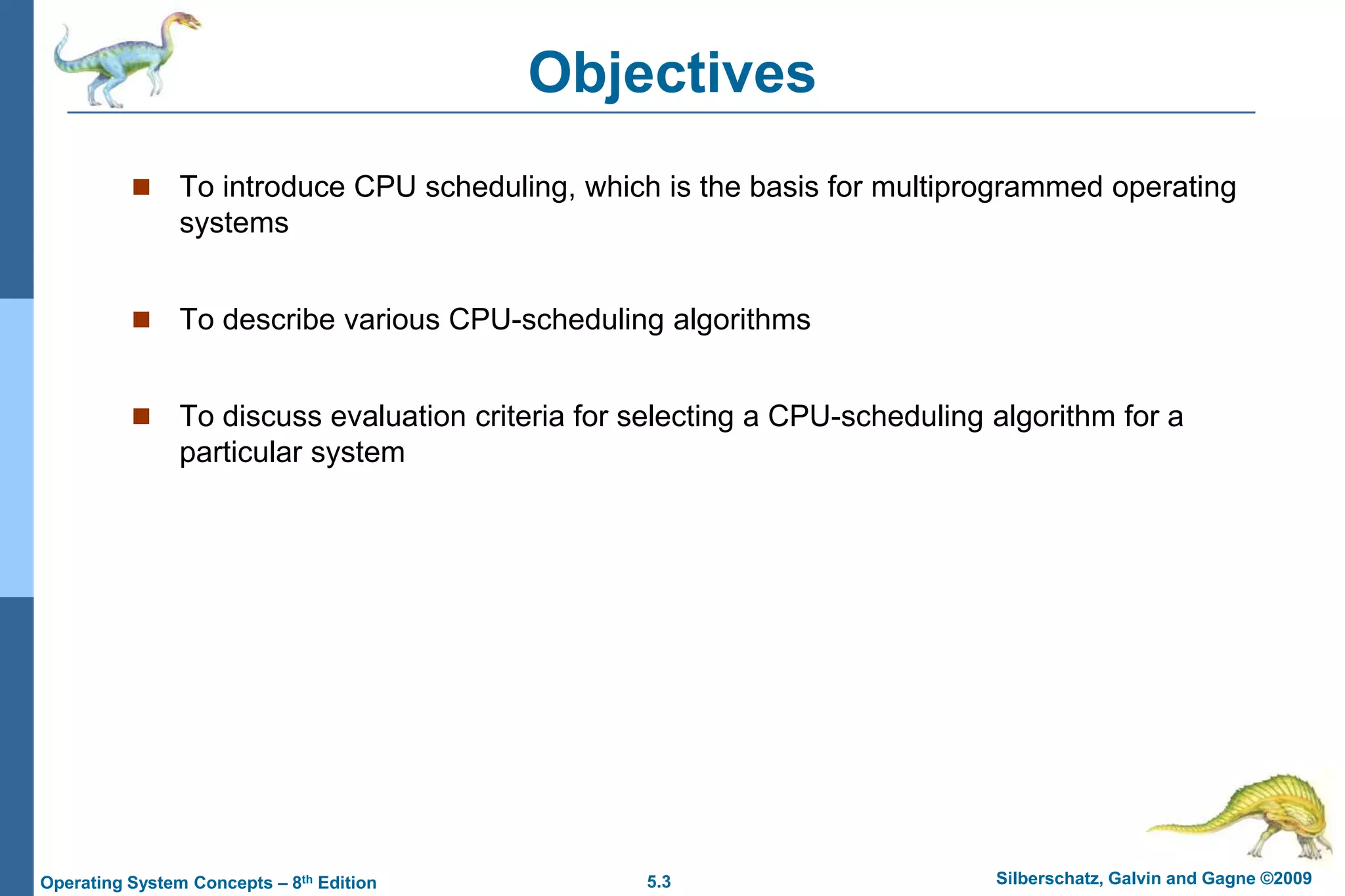 Cpu Scheduling Pptx Operating Systems Computer Software And Applications