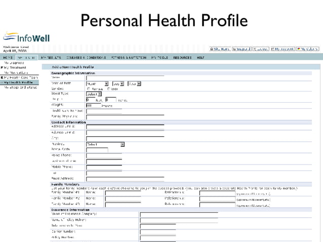 InfoWell Patient Portal: A Case of Patient-Centred Design [05 Cr2 1100 ...