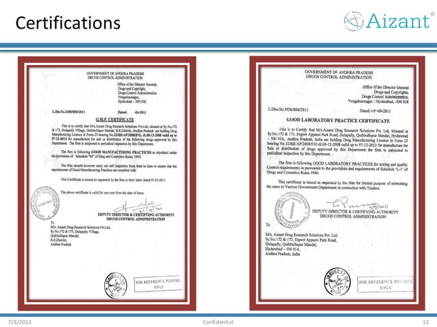 Aizant Corporate Ppt | PDF | Pharmaceutical Industry | Industries