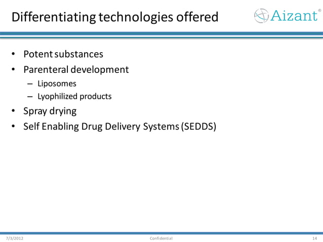 Aizant Corporate Ppt | PDF | Pharmaceutical Industry | Industries
