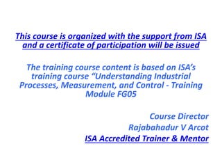 UNDERSTANDING INDUSTRIAL PROCESSES, MEASUREMENT & CONTROLS | PDF