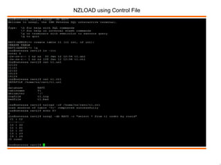 data loading and unloading in IBM Netezza by www.etraining.guru