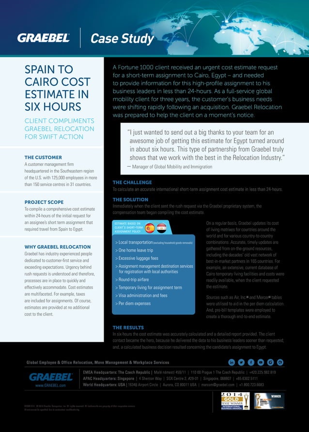 Graebel_CaseStudy_CostEstimate_Euro | PDF