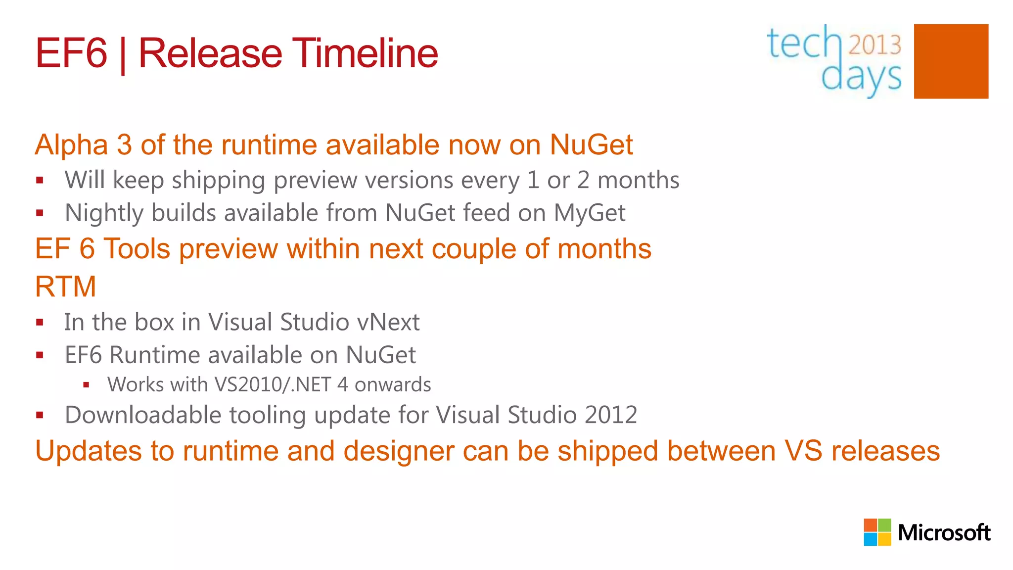 Deep Dive into Entity Framework 6.0 | PPTX | Databases | Computer Software and Applications