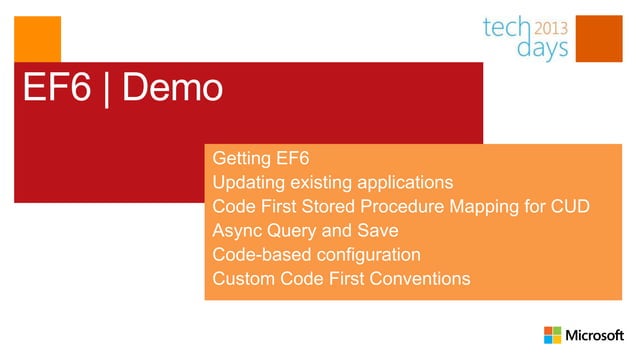 Deep Dive into Entity Framework 6.0 | PPTX | Databases | Computer Software and Applications