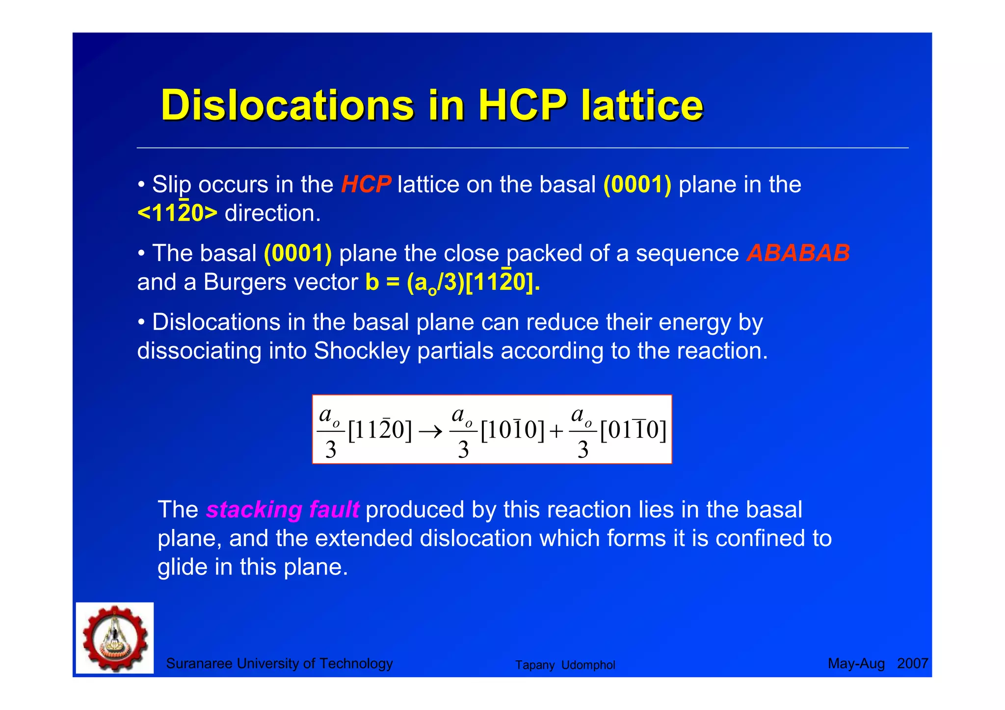 05 dislocation theory | PDF