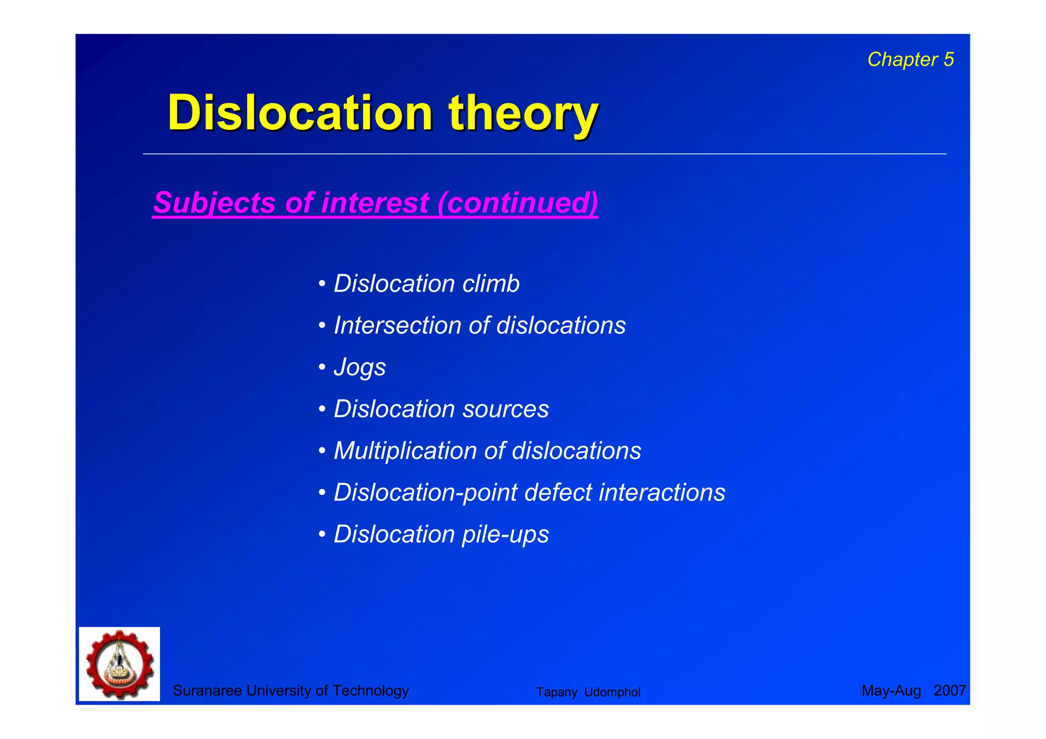 05 dislocation theory | PDF