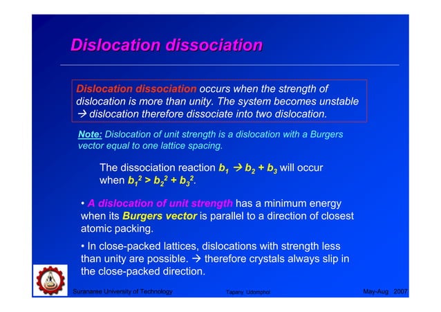05 dislocation theory | PDF | Chemistry | Science