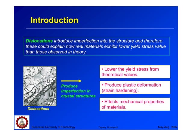 05 dislocation theory | PDF | Chemistry | Science