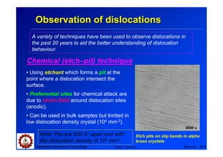 05 dislocation theory | PDF | Chemistry | Science