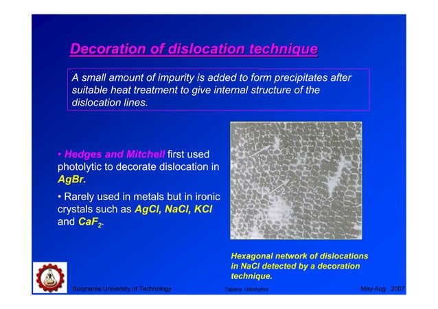 05 dislocation theory | PDF | Chemistry | Science