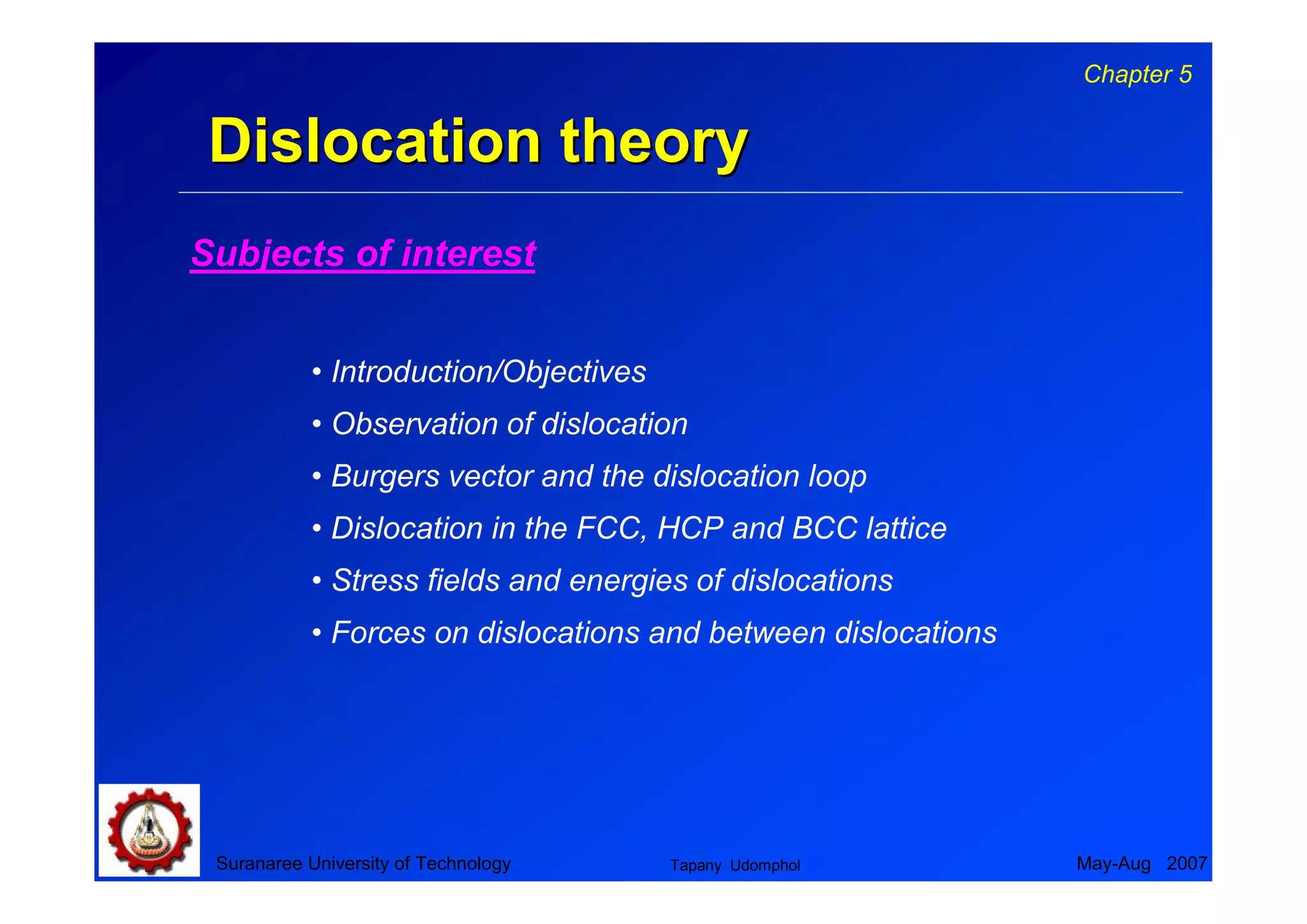 05 dislocation theory | PDF