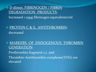 05 disseminated intravascular coagulation | PPTX
