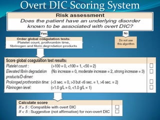 05 disseminated intravascular coagulation | PPTX