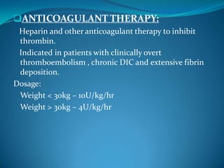 05 disseminated intravascular coagulation | PPTX