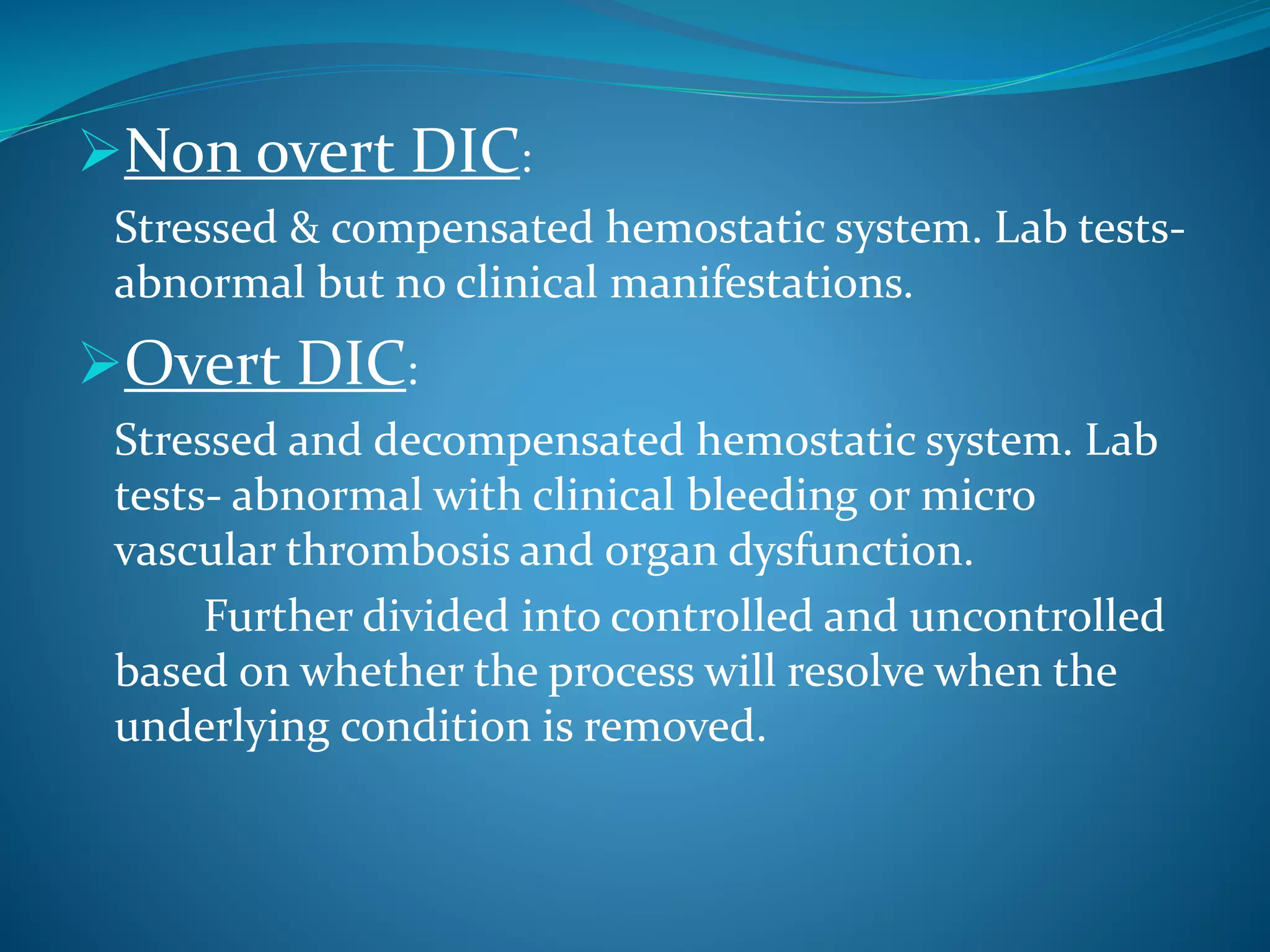 05 disseminated intravascular coagulation | PPTX