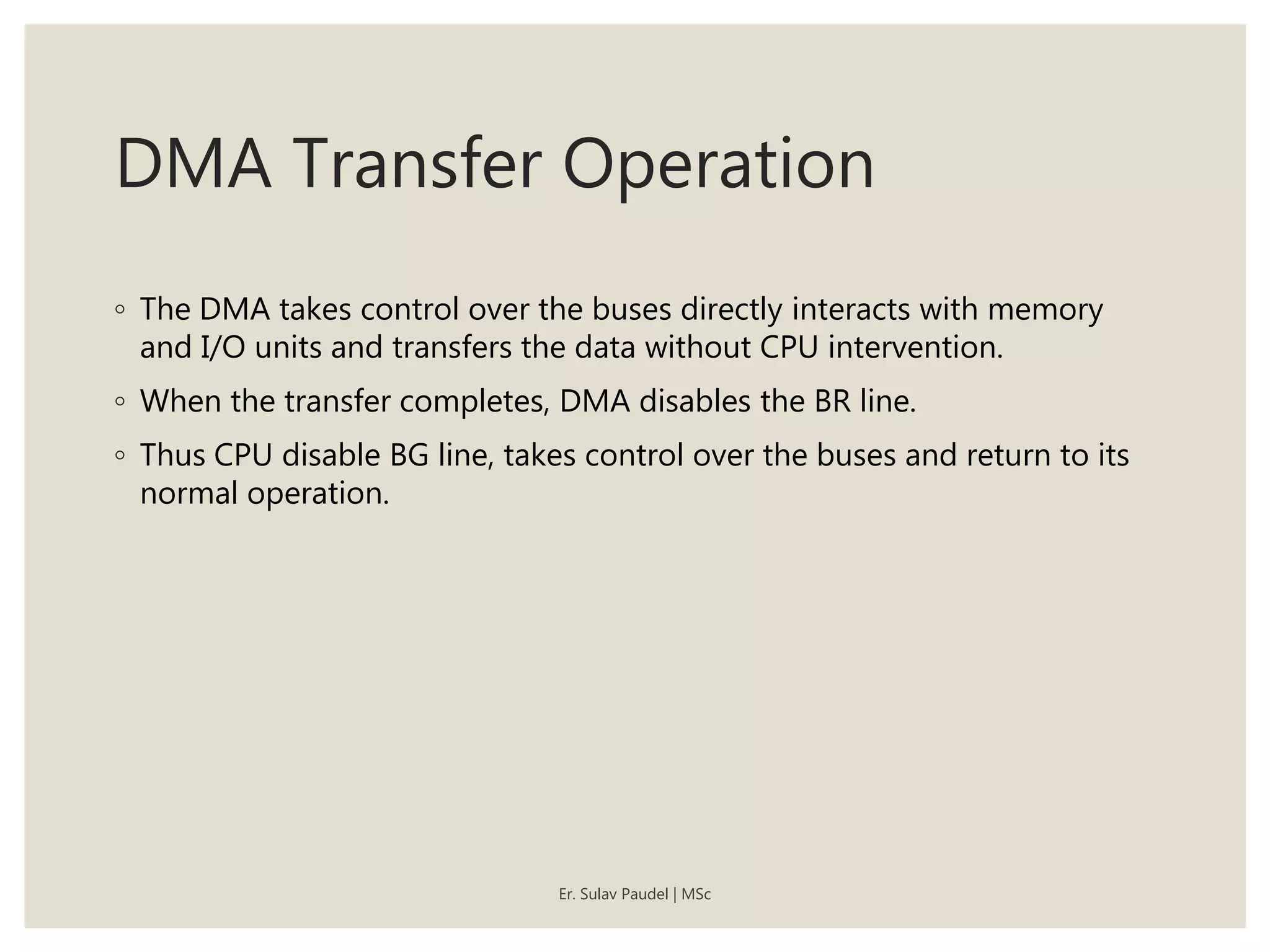 Direct Memory Access | PPTX