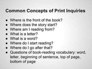 Session 3 emergent readers concept of print 2014 Sample | PDF